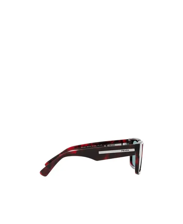 Prada Rectangular Frame Sunglasses - Green