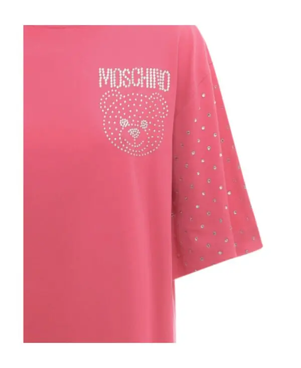 Moschino Embellished Teddy Logo T-shirt Dress