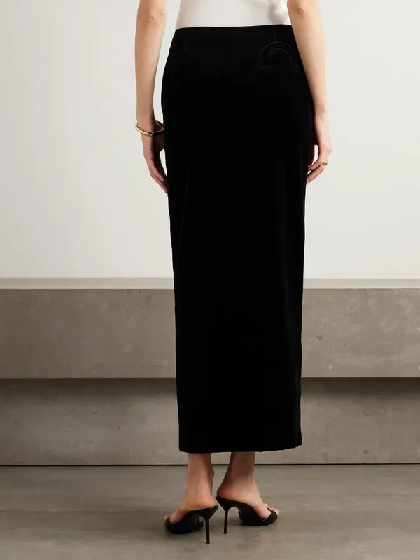 BLAZÉ MILANO Velvet Maxi Skirt