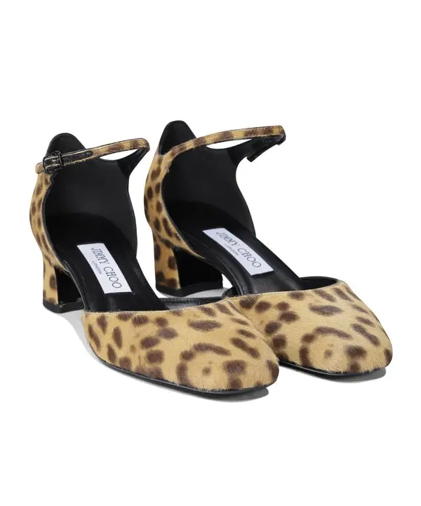 JIMMY CHOO Pixie Ankle Strap Mary Jane Pumps - Brown