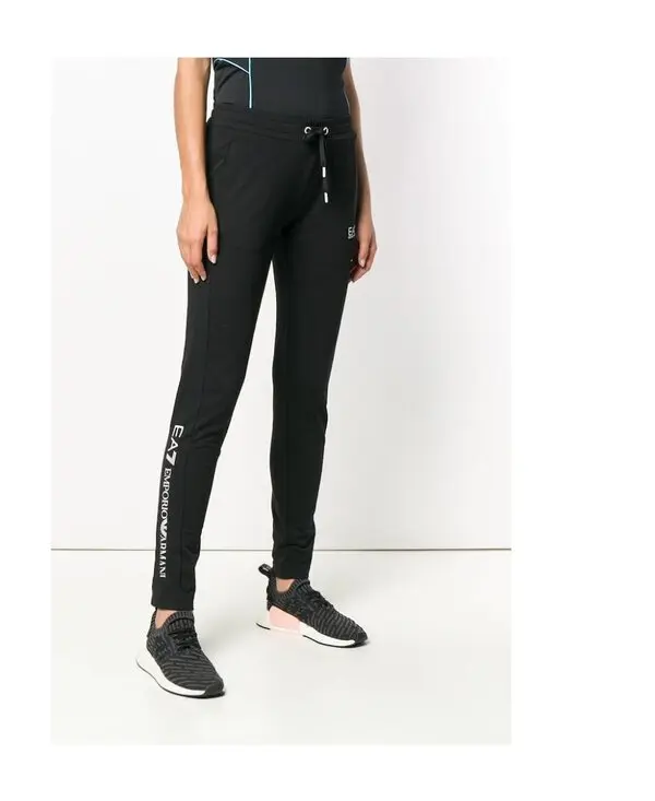 EA7 Logo Sweatpants - Black