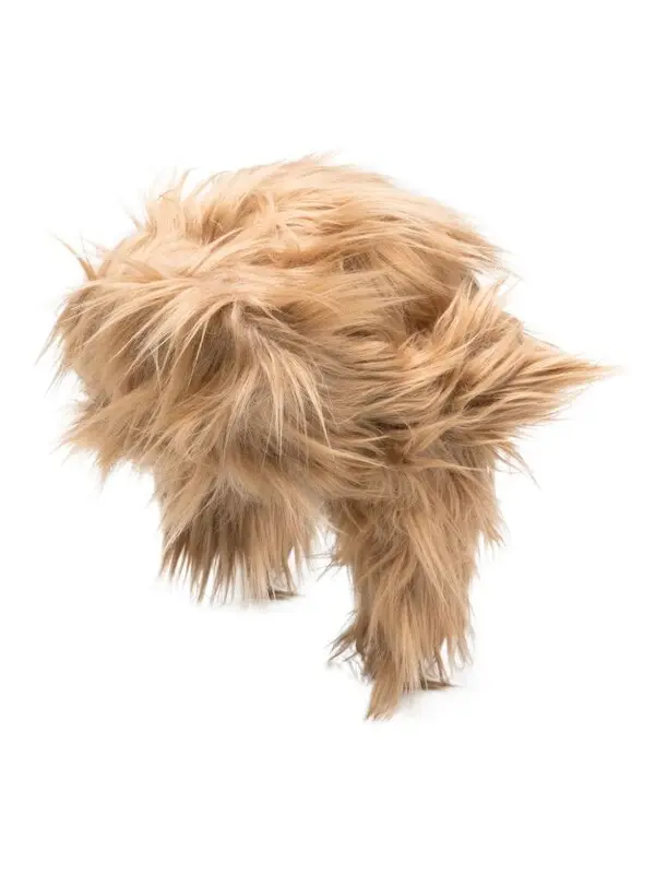Ruslan Baginskiy Artificial Fur Hat - Beige
