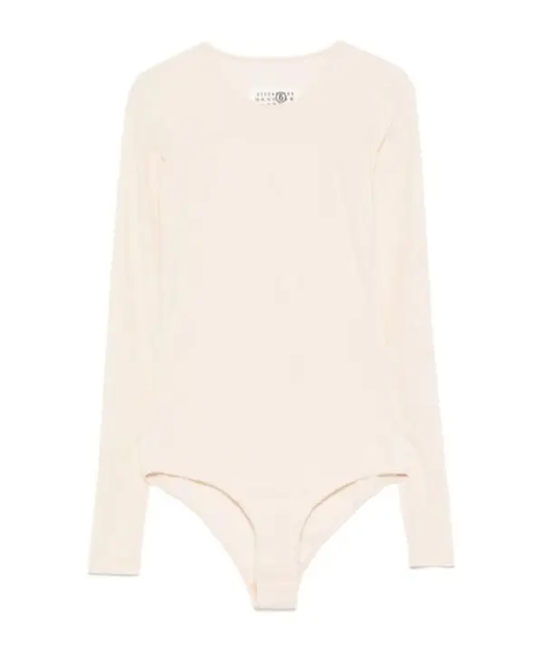MAISON MARGIELA Long-sleeved Bodysuit - White