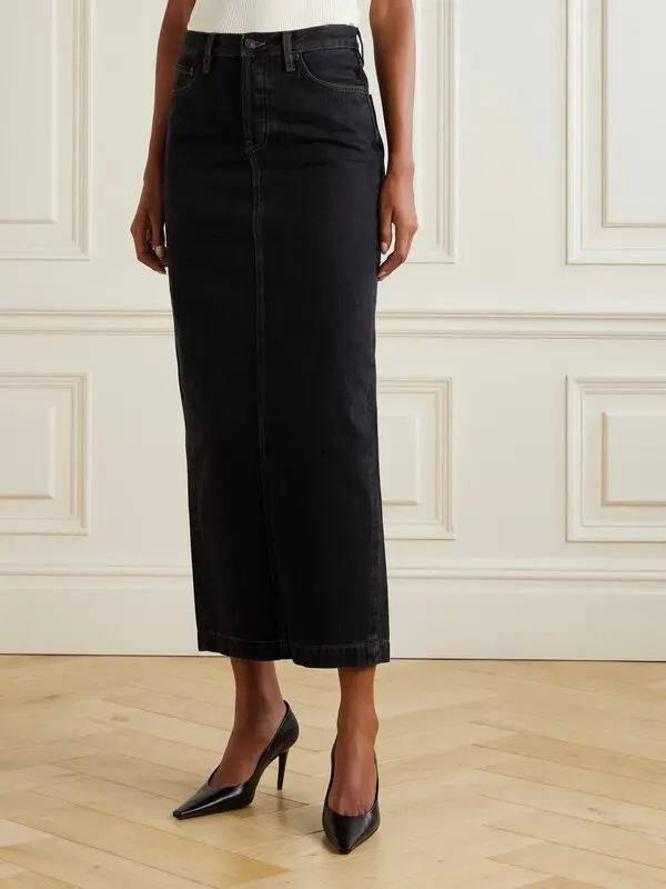 Wardrobe.NYC Denim Maxi Skirt