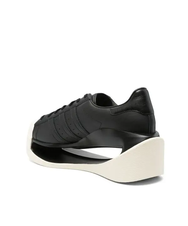 Y3 Gendo Superstar Leather Sneakers - Black