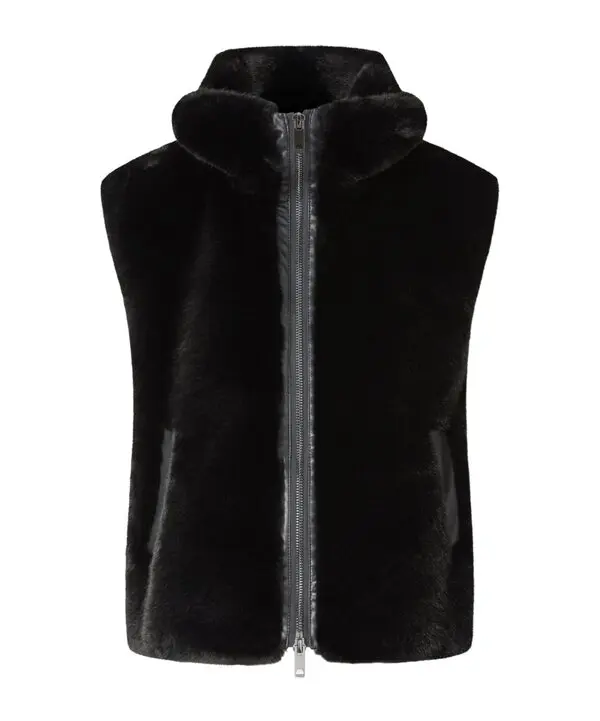Pinko Zip-up Vest - Black