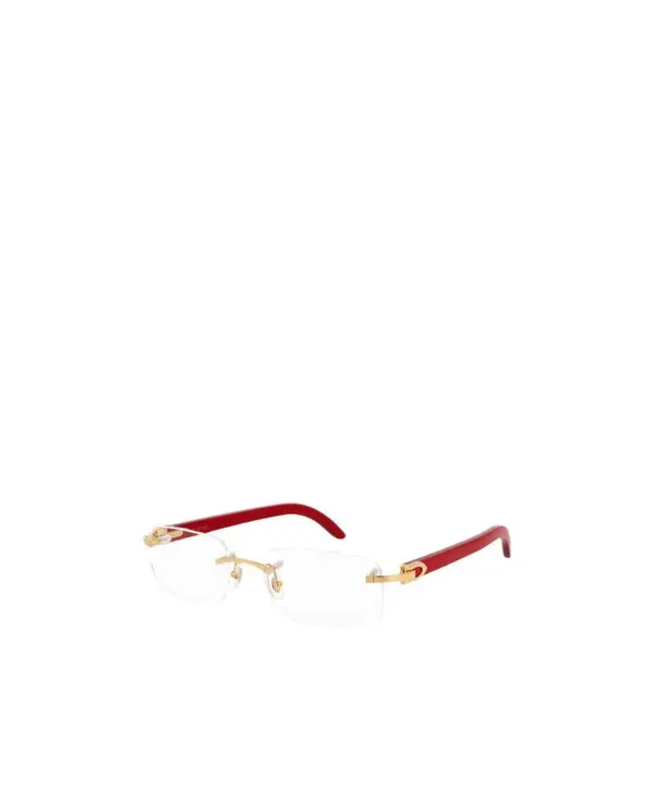 Cartier Rimless Rectangular Eyeglasses - White