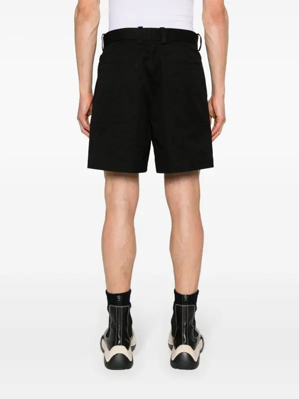 JIL SANDER High-waisted Belted Shorts - Black