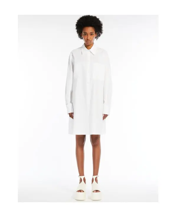 Sportmax Belted Long-sleeve Shirt Dress