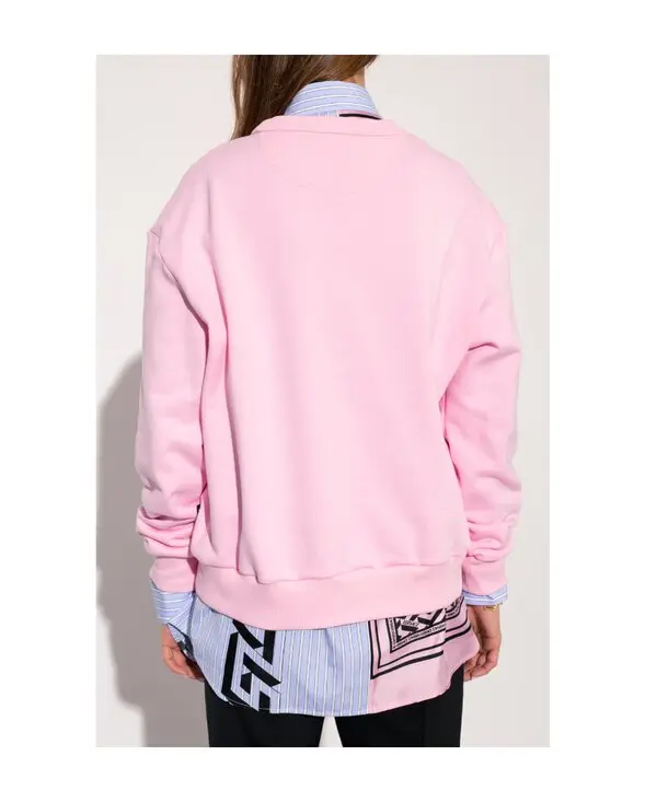 Versace Embroidered Cotton Sweatshirt