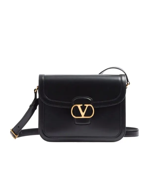 Valentino Garavani Vlogo Signature Messenger Bag - Black