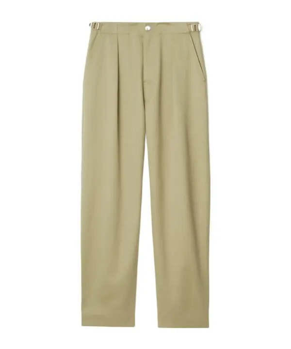 Burberry Straight-leg Buckle-waist Trousers