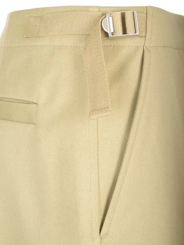 Burberry Straight-leg Buckle-waist Trousers