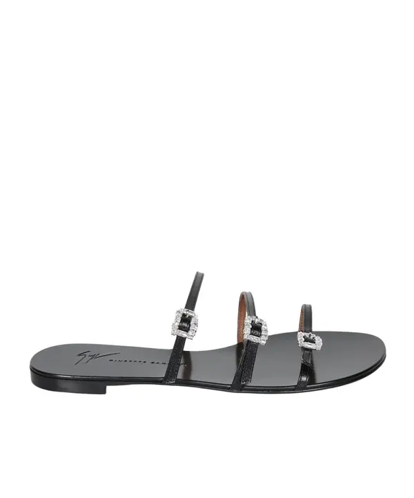 GIUSEPPE ZANOTTI Himari Flat Jewel Sandals