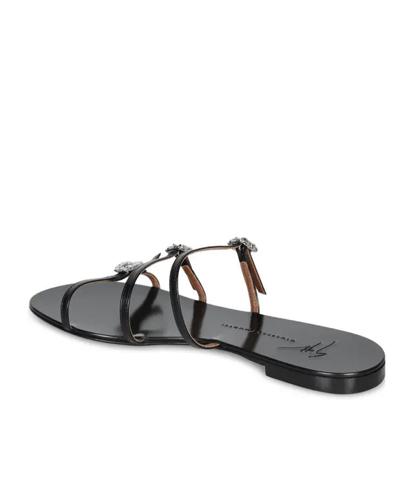 GIUSEPPE ZANOTTI Himari Flat Jewel Sandals