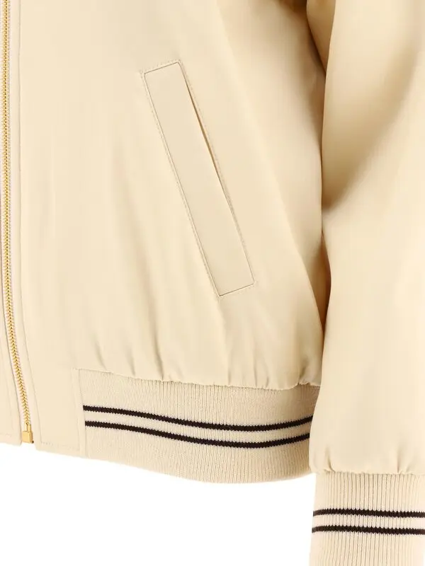 Celine Souvenir Teddy Jacket In Flowing Satin
