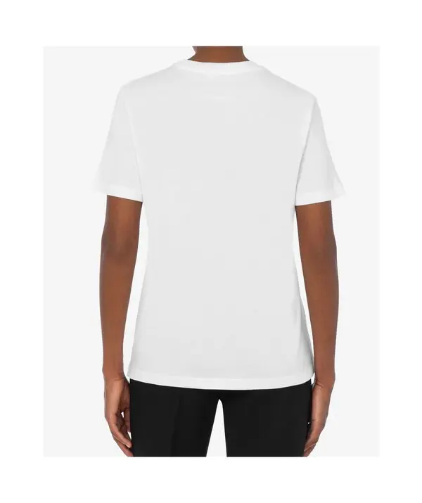 Moschino Heart-motif Printed Crewneck T-shirt - White