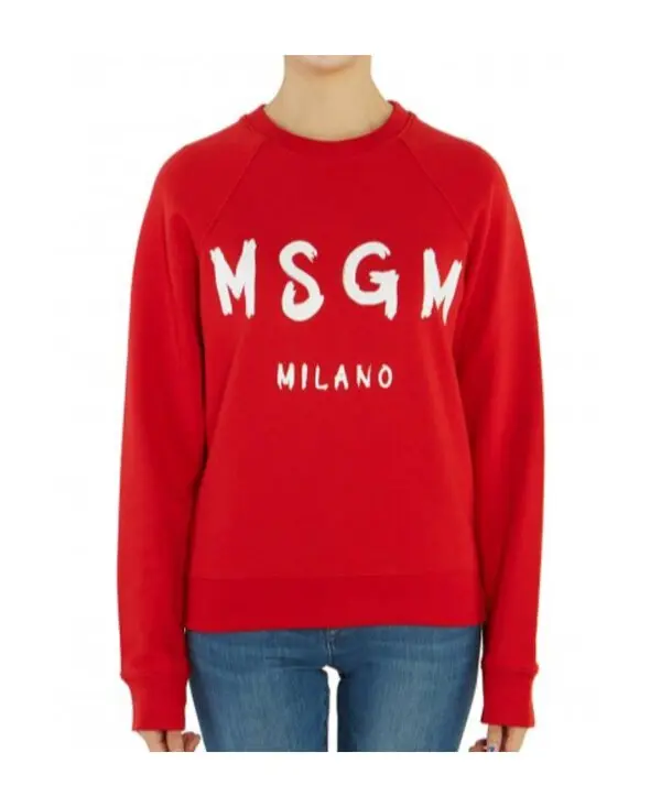 MSGM Milano Logo Sweatshirt - Red