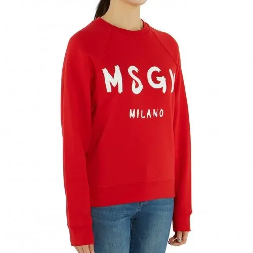 MSGM Milano Logo Sweatshirt - Red