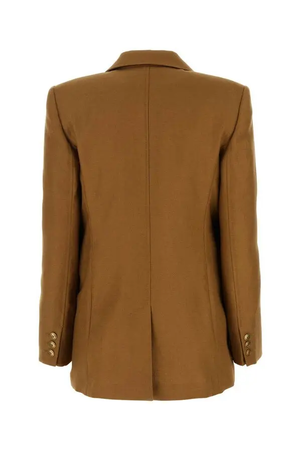 Max Mara Linen Double-breasted Suit Jacket