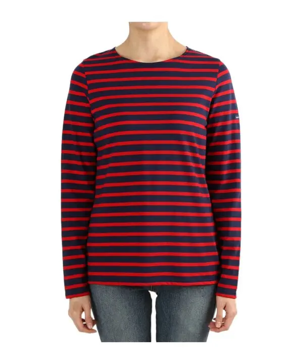 Saint James Striped Graphic Long Sleeve T-shirt