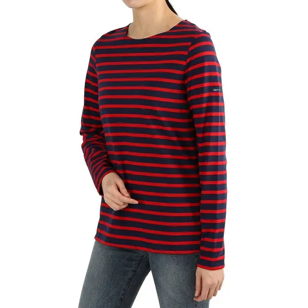 Saint James Striped Graphic Long Sleeve T-shirt