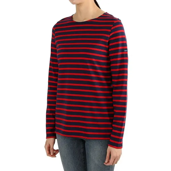 Saint James Striped Graphic Long Sleeve T-shirt