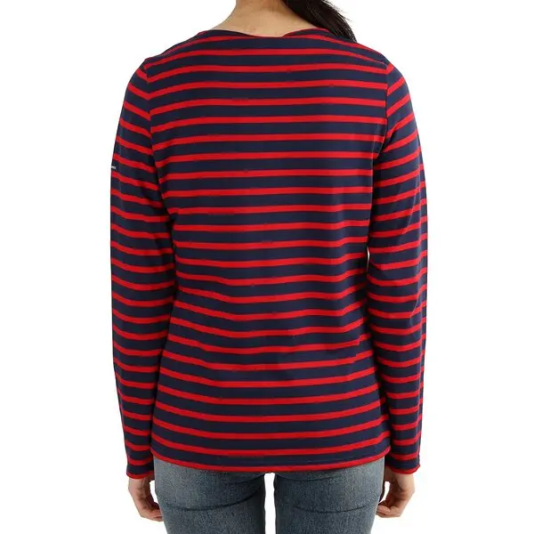 Saint James Striped Graphic Long Sleeve T-shirt