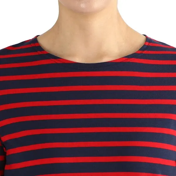 Saint James Striped Graphic Long Sleeve T-shirt