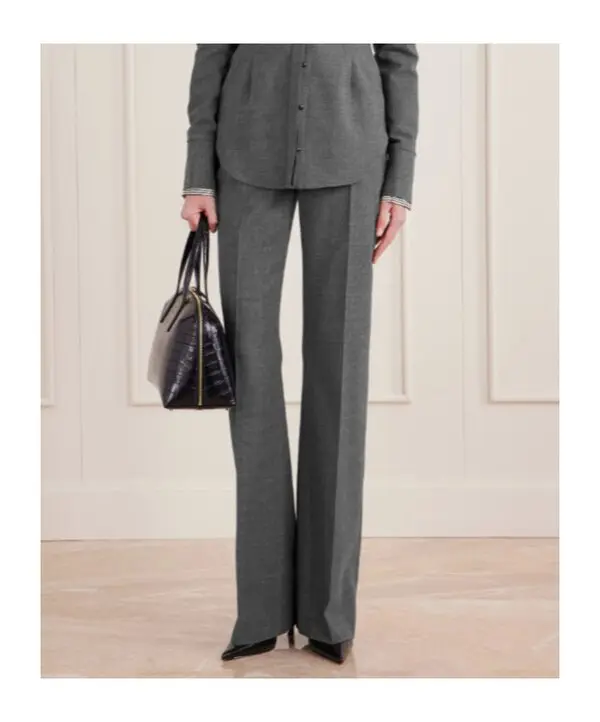 Tove Flared Pants With Creases