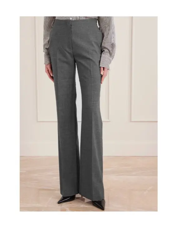 Tove Flared Pants With Creases