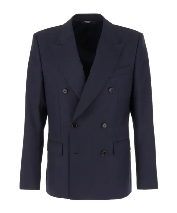 Dolce & Gabbana Dolce Gabbana Double-breasted Tailored Blazer - Black