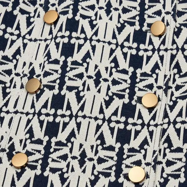 Max Mara Rock All-over Logo Patterned Skirt