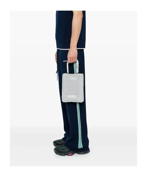 Casablanca Logo Embellished Tote Bag - Gray