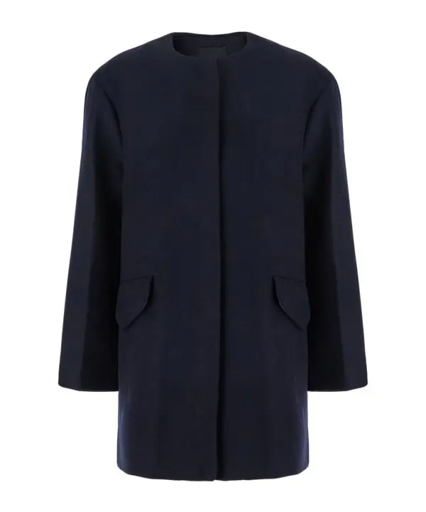 Theory Cape Back Melton Coat - No