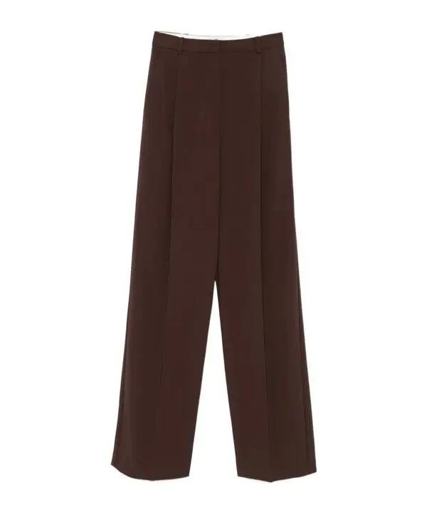 Elisabetta Franchi Pleated Trousers - Red