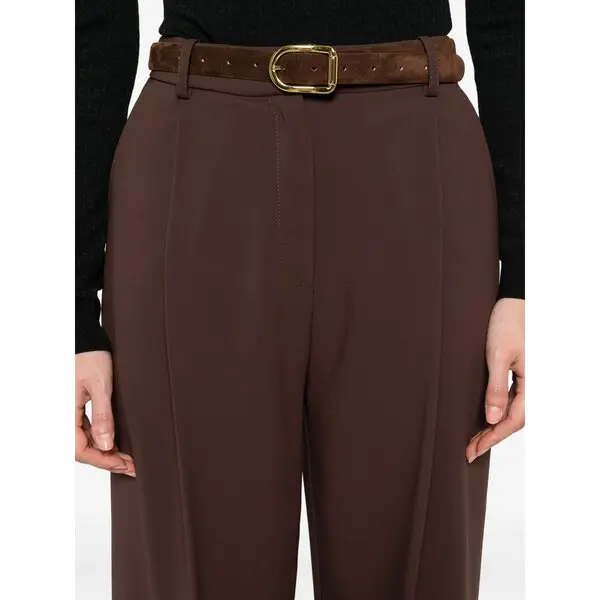 Elisabetta Franchi Pleated Trousers - Red
