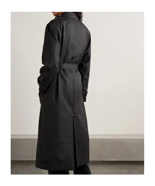 BLAZÉ MILANO Astoria Basoto Wool Trench Coat
