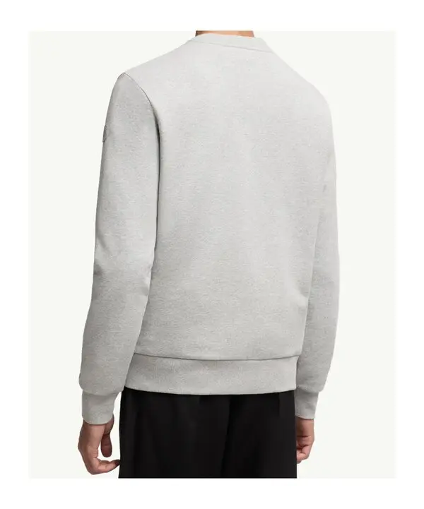 Moncler Mascot Patch Crewneck Sweatshirt - Grey