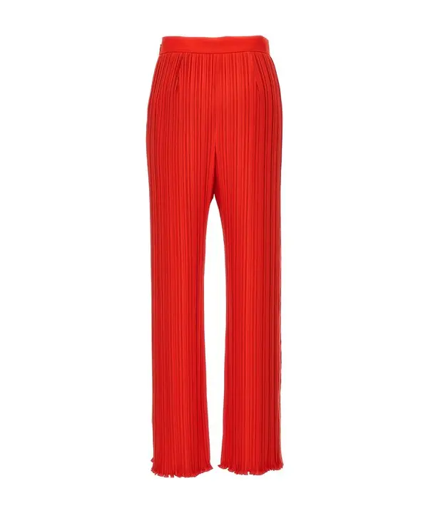 LANVIN Pleated Trousers - Red