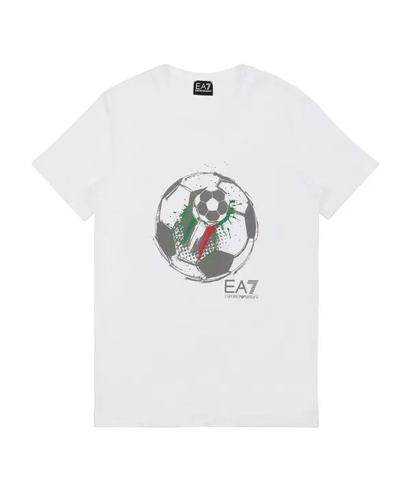 EA7 Logo T-shirt With Round Neck