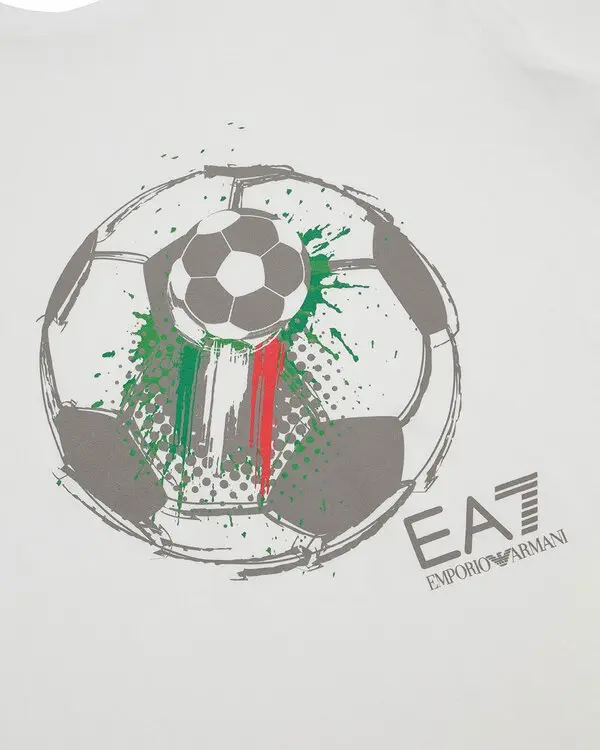 EA7 Logo T-shirt With Round Neck