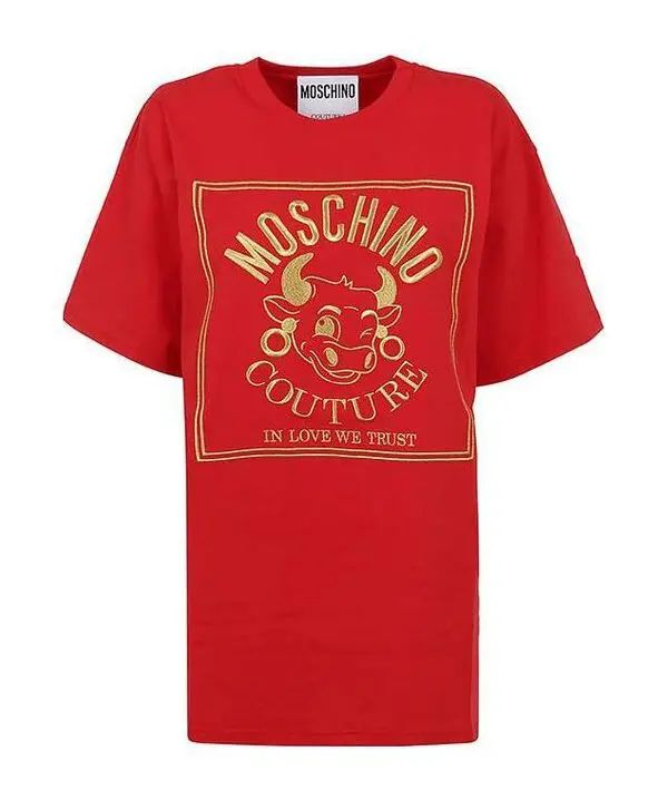 Moschino Printed T-shirt - Red