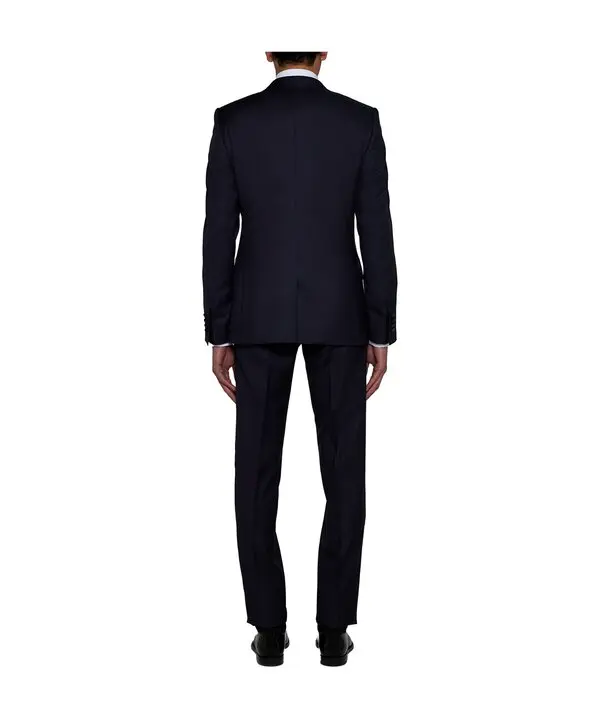 Dolce & Gabbana Dolce Gabbana Single-breasted Pressed Crease Tailored Suit - Black