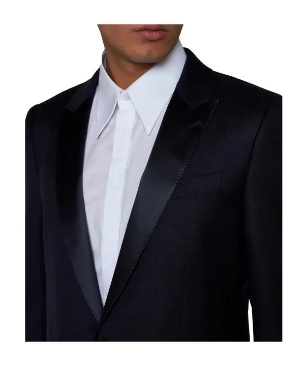 Dolce & Gabbana Dolce Gabbana Single-breasted Pressed Crease Tailored Suit - Black