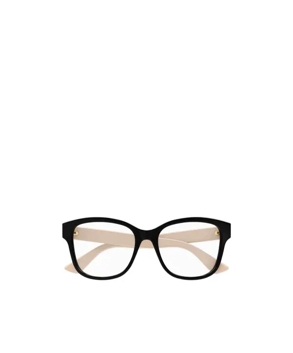 Gucci Rectangle Frame Eyeglasses - Black/beige