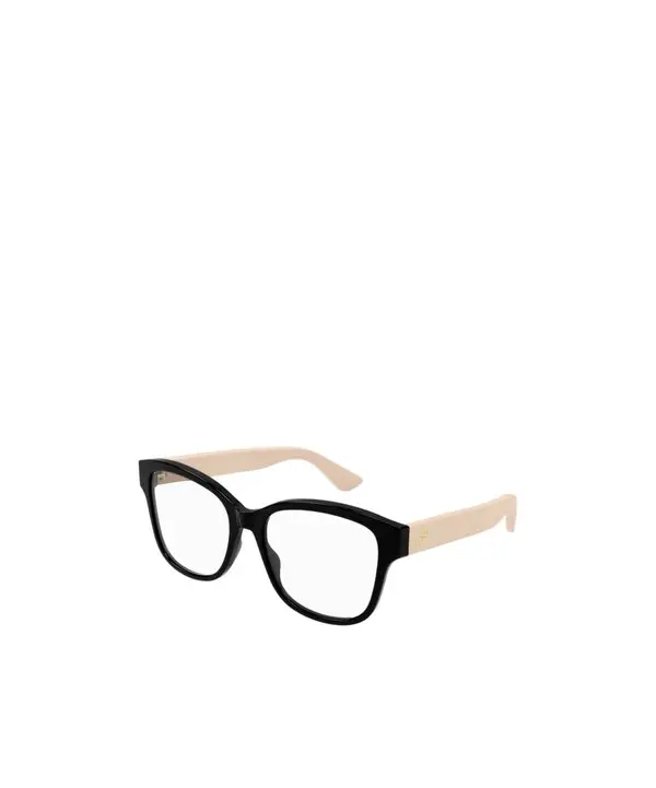 Gucci Rectangle Frame Eyeglasses - Black/beige