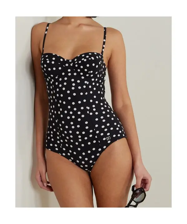 Dolce & Gabbana Polka Dot One-piece Swimsuit