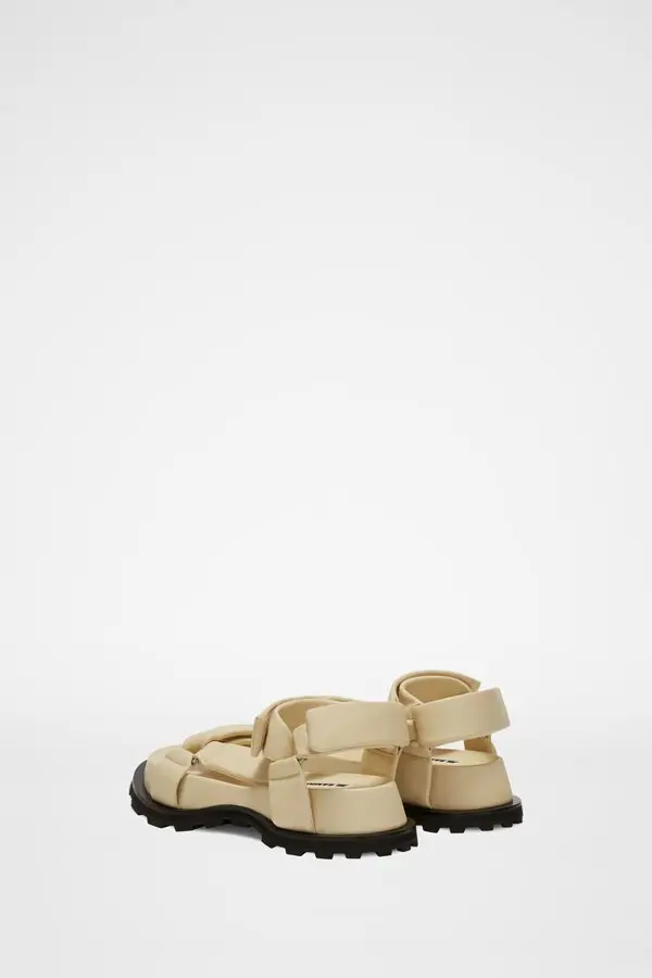 JIL SANDER Chunky Leather Touch Strap Sandals