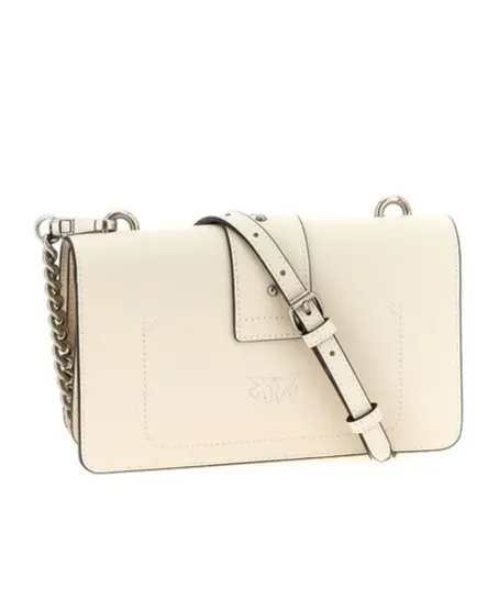 Pinko Love One Mini Crossbody Bag - White